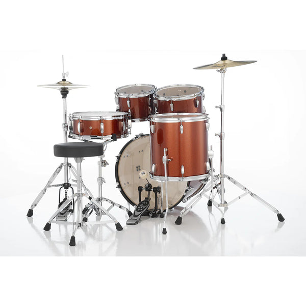 Pearl Roadshow 5-Piece Drum Set With 22" Bass Drum, Hardware & Cymbals ...