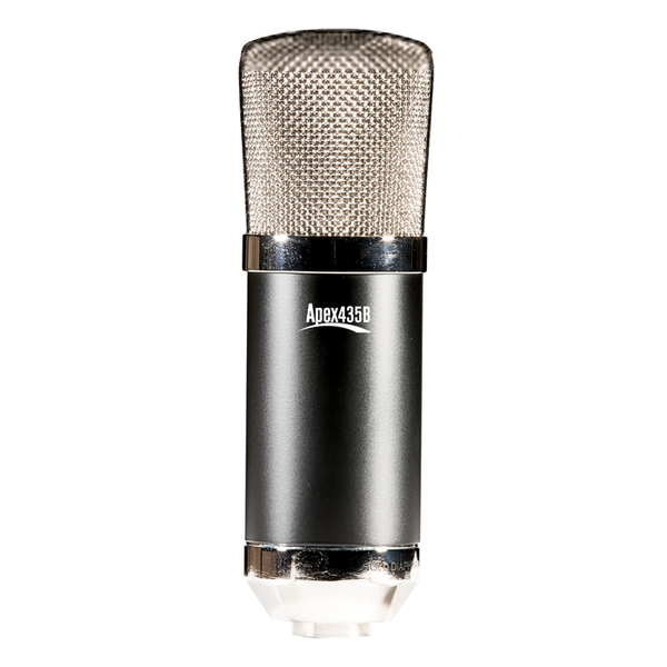 APEX 435B Large Diaphragm Studio Condenser Microphone, Black – Reid ...