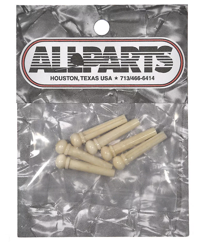 All Parts Camel Bone Bridge Pins, 6 – Reid Music Limited